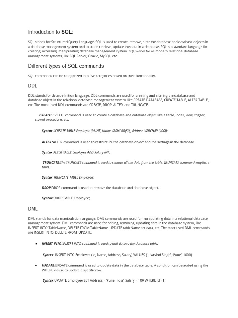 3RD Unit | PDF | Databases | Sql