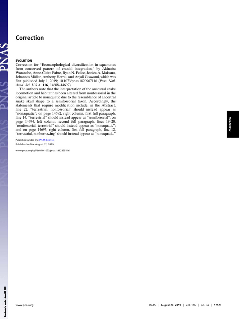 Ecomorphological Diversification in Squamates. Full | PDF | Evolution ...