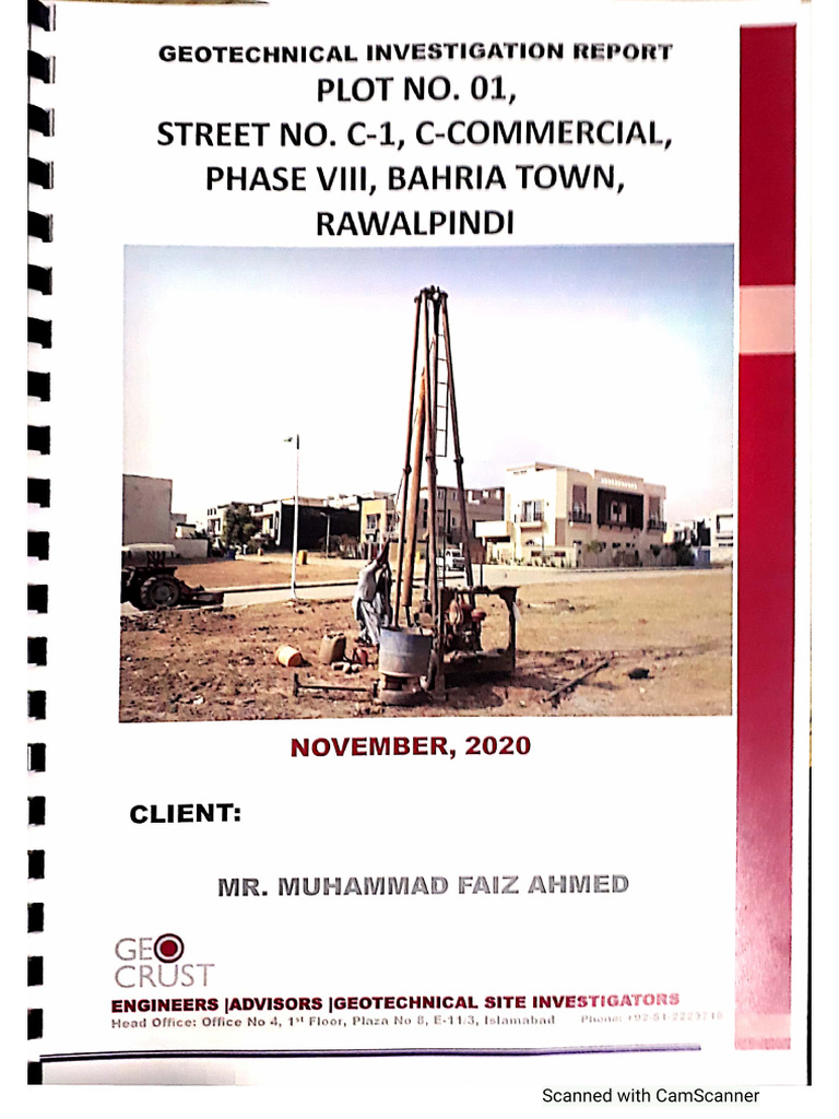 Plot 1 C-1 Commercial Soil Report | PDF