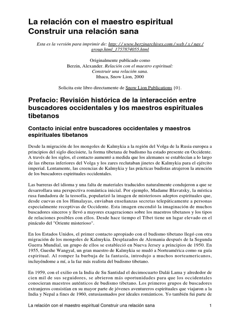 Berzin Archives | PDF | Budismo tibetano | Tantra