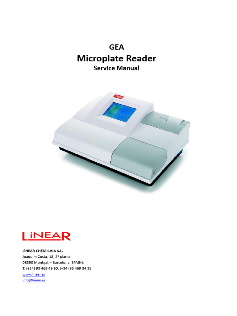 GEA Service Manual V1.4e | PDF | Electrical Connector | Optical Filter