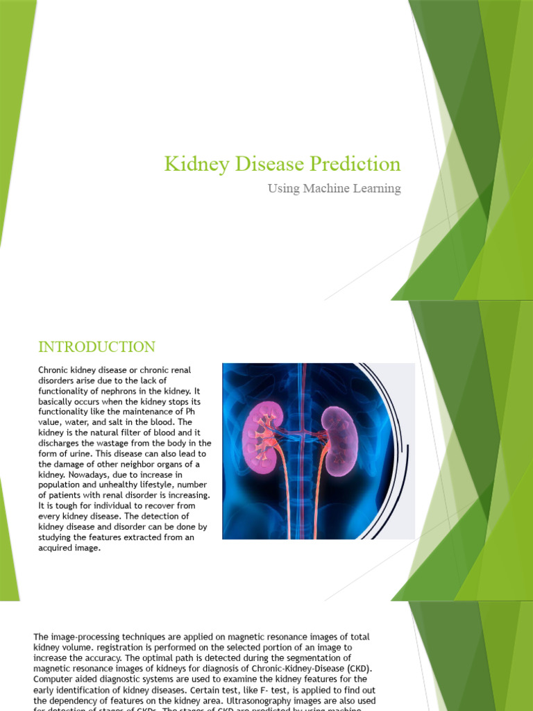Kidney Disease Prediction | PDF | Kidney | Statistical Classification