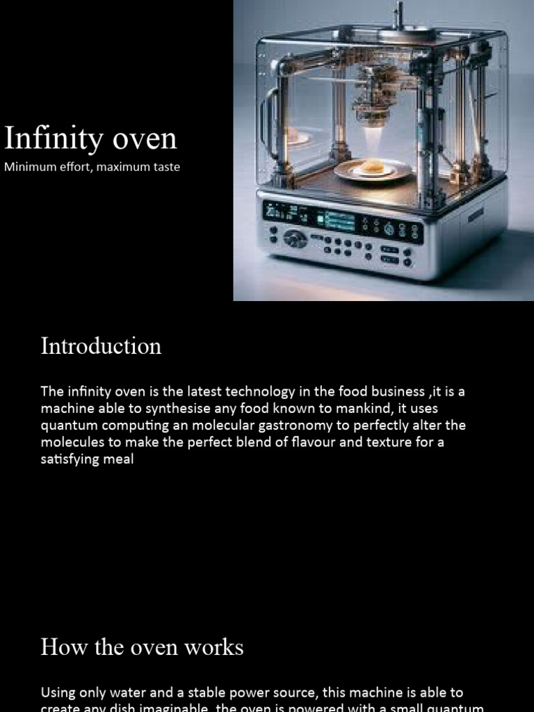 Infinity Oven: Quantum Food Synthesis | PDF