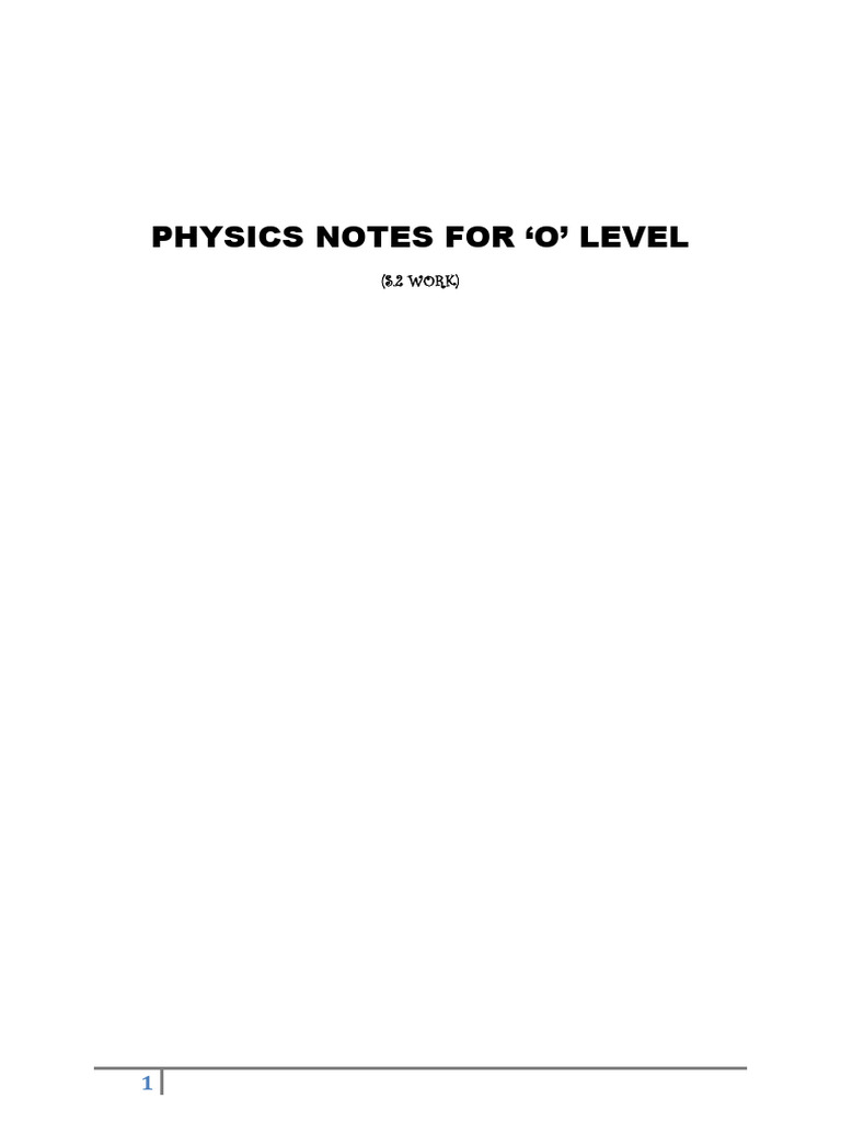 O Level Physics: States of Matter Notes | PDF | Gases | Acceleration