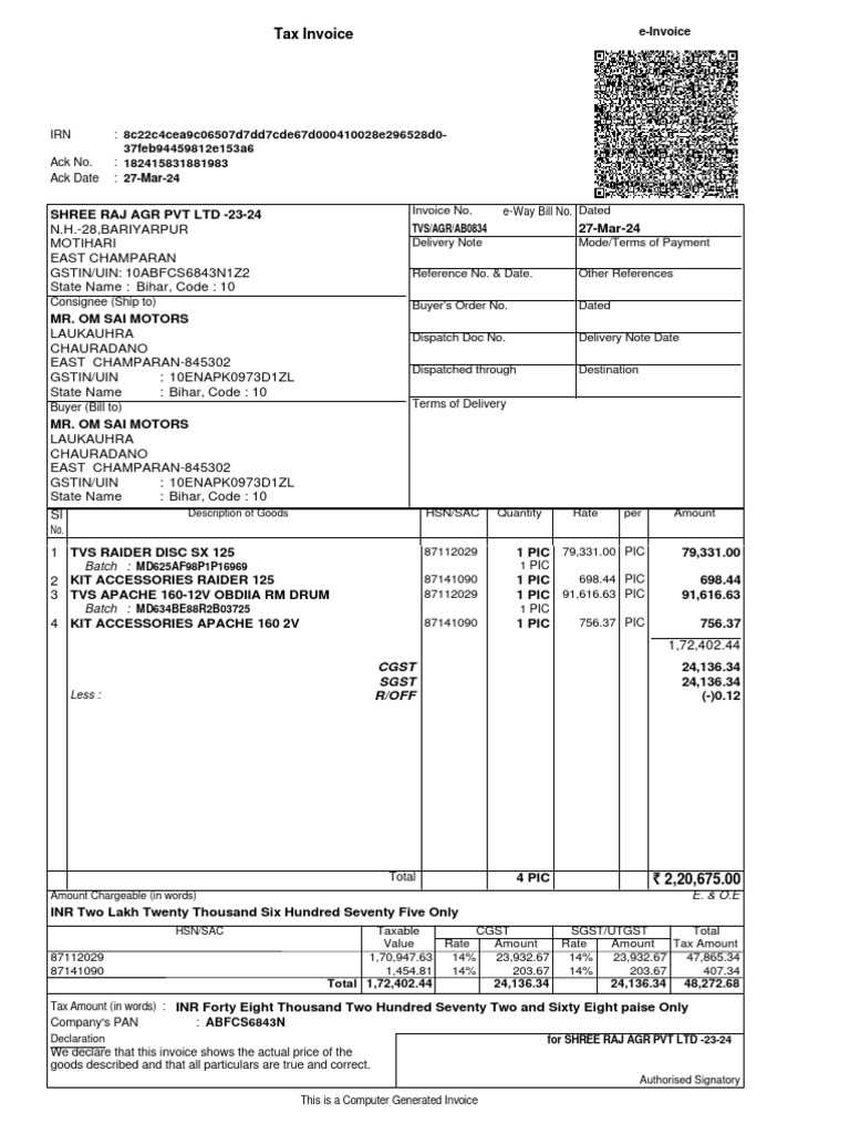 Tax Invoice | PDF | Trade | Economies