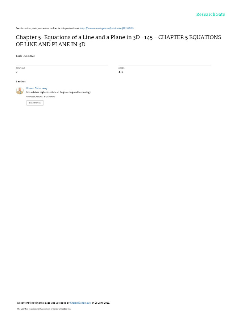 Part 5 A Nay Tic Geometry | PDF | Euclidean Vector | Line (Geometry)