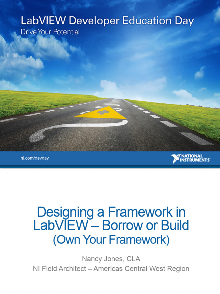 Designing A Framework In Labview Borrow Or Build Pdf Library 5542