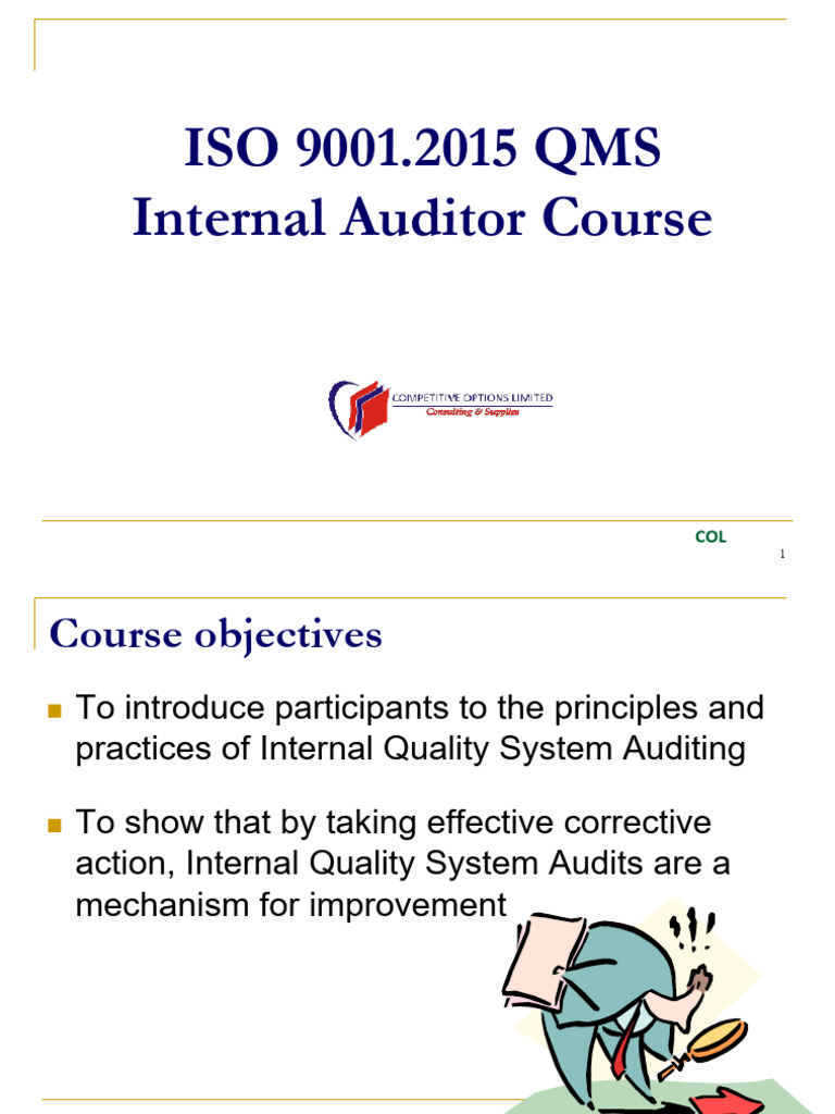 9001 IQA Course New | PDF | Audit | Quality Management System