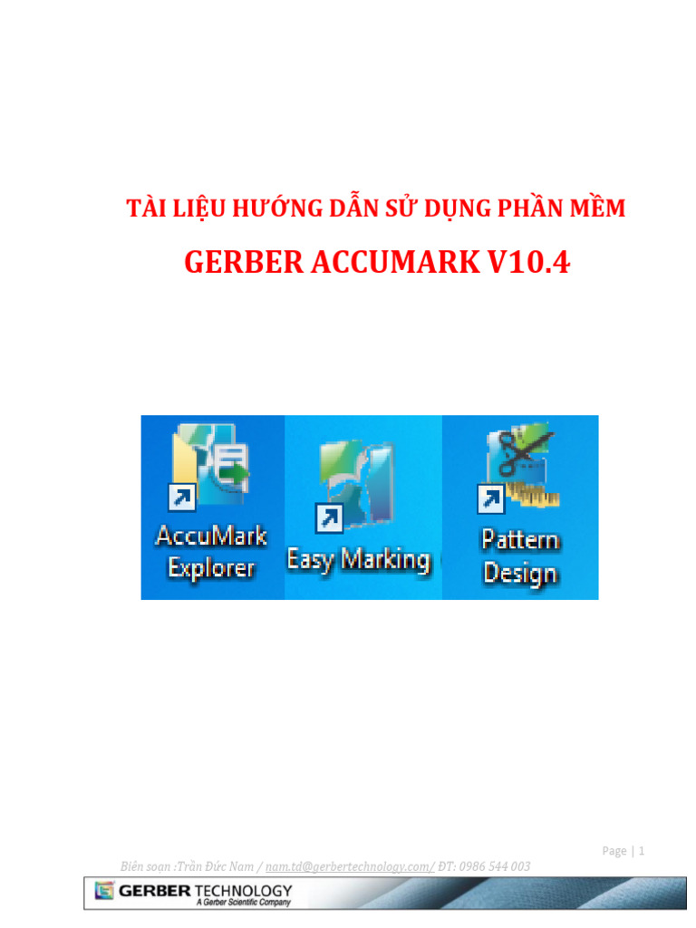 Huong Dan Gerber V104 | PDF
