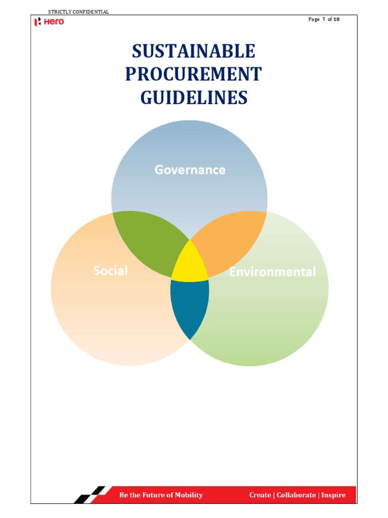 Sustainable Procurement Guidelines | PDF | Supply Chain | Sustainability