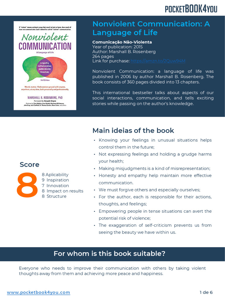 Nonviolent Communication Overview | PDF | Empathy | Psychological Concepts