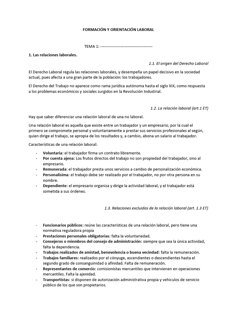 Formación y Orientación Laboral | PDF | Derecho laboral | Ley de la Unión Europea