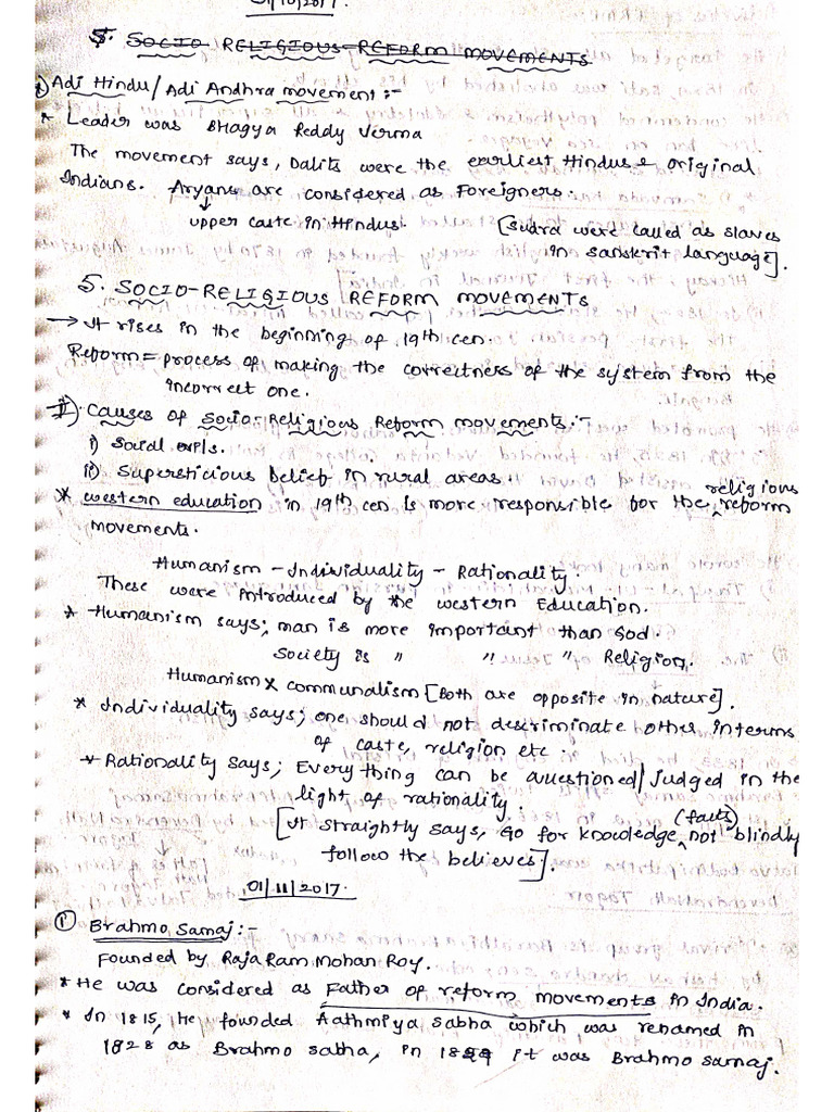 Socio Religious Reform Movements | PDF