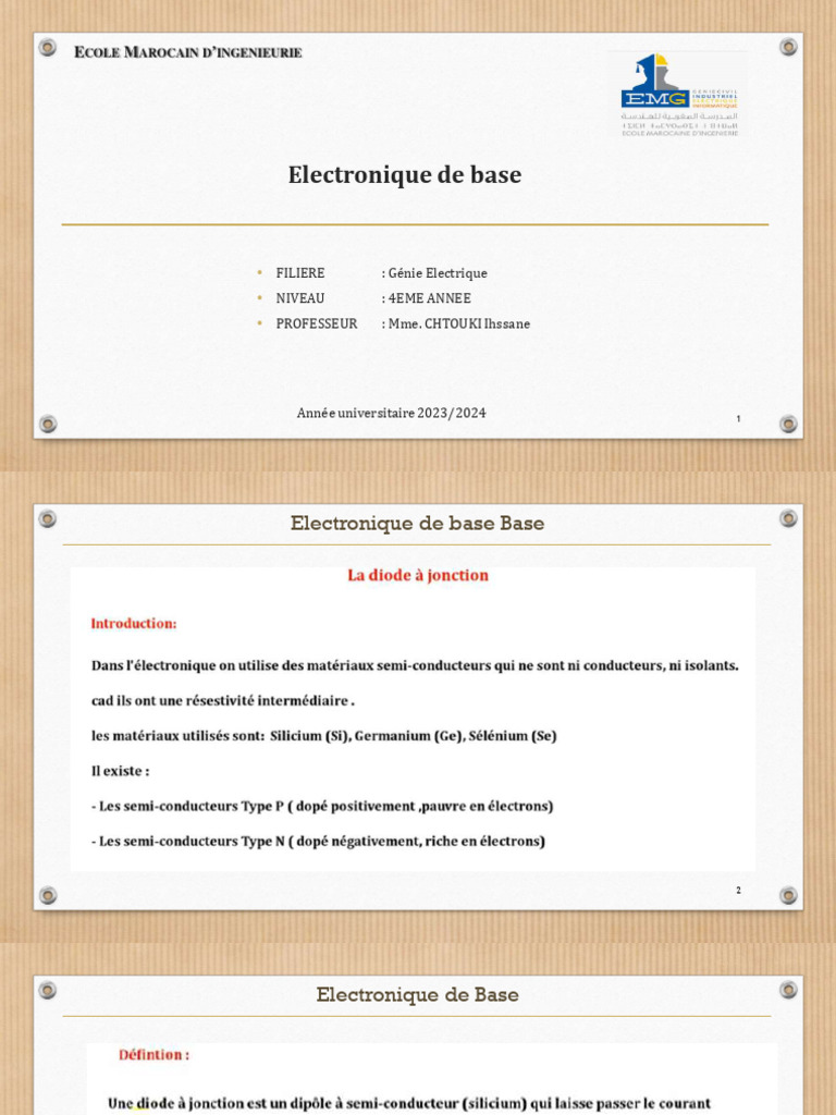 Electronique - de Base - Tapptx | PDF
