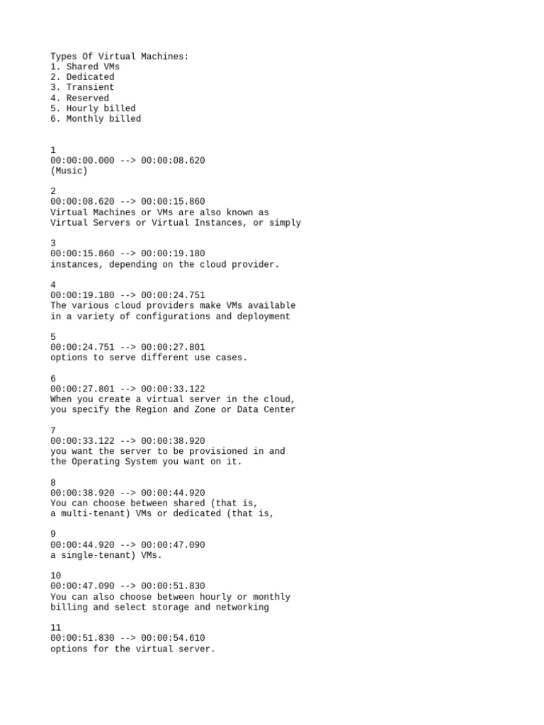 Types of VMs | PDF | Cloud Computing | Virtual Machine