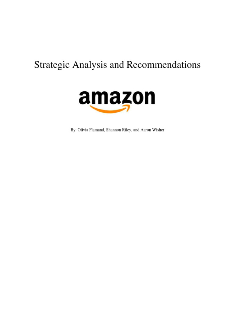 Strategic Plan - Amazon | PDF | Walmart | Retail