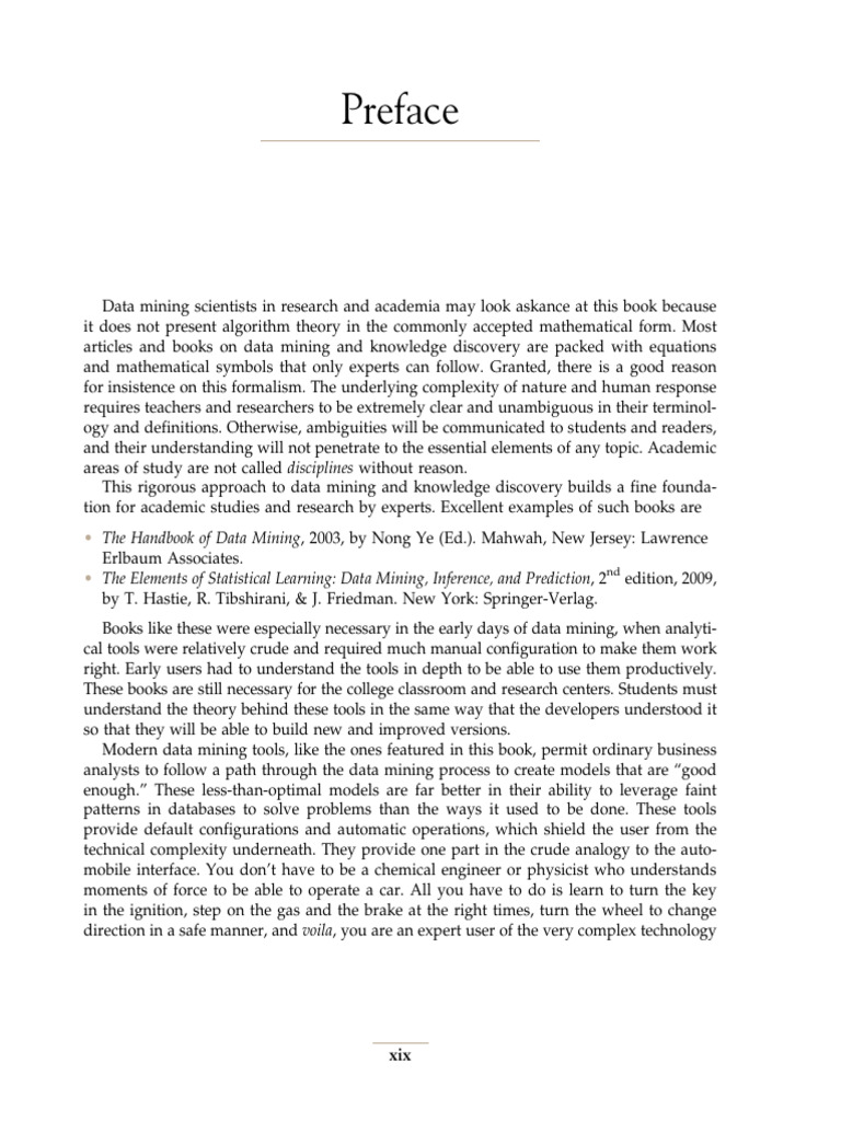 Preface | PDF | Data Mining | Customer Relationship Management