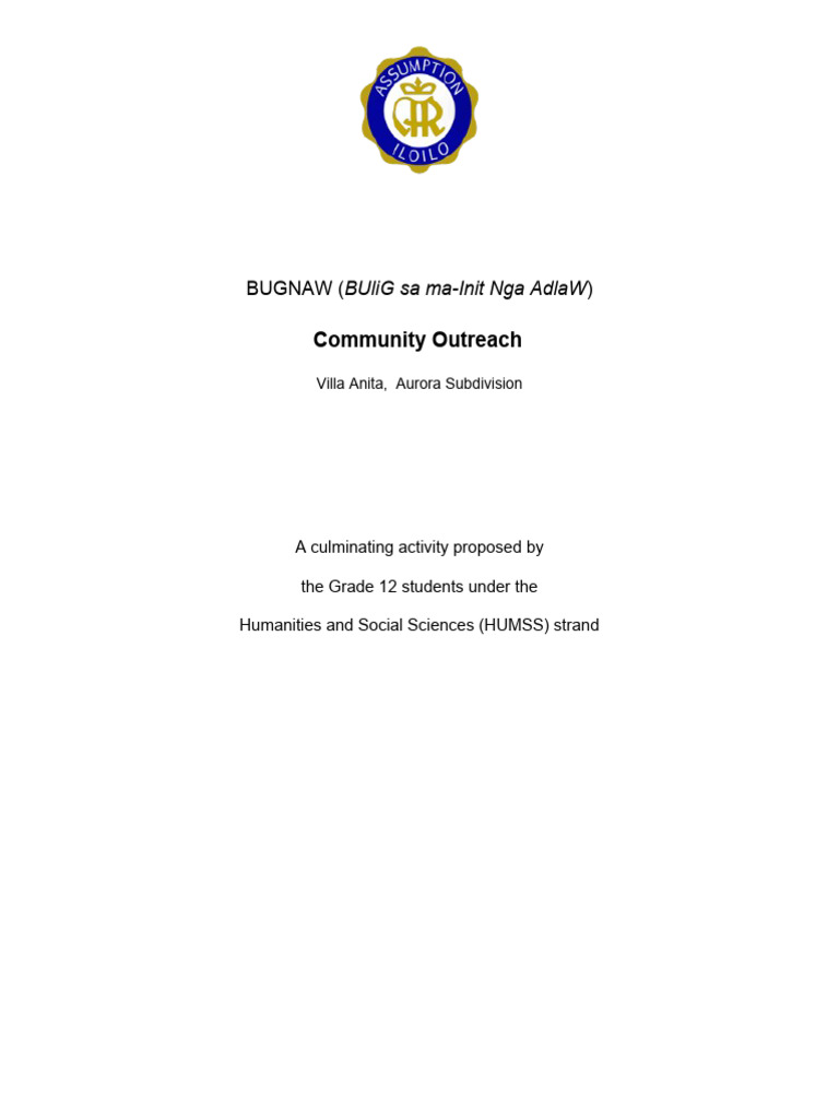 12 - HUMSS Program Proposal | PDF | Social Psychology