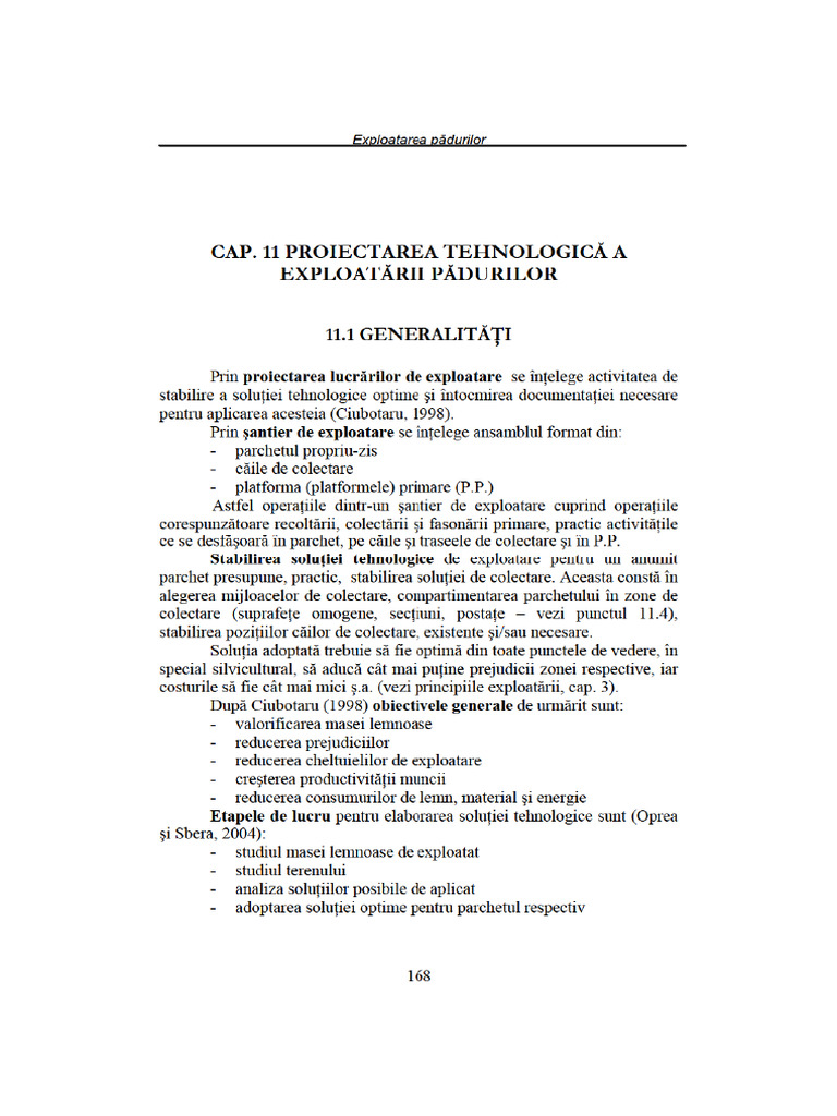 Exploatarea Lemnului Curs 2 | PDF