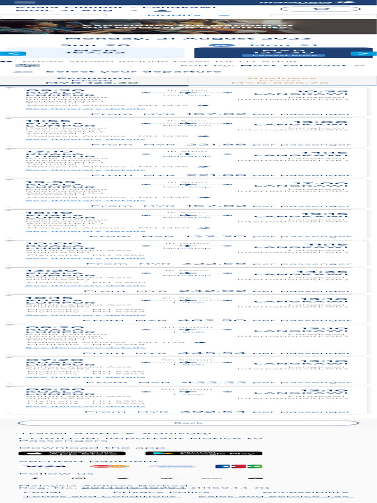 Flight Selection | PDF | Civil Aviation | Airlines