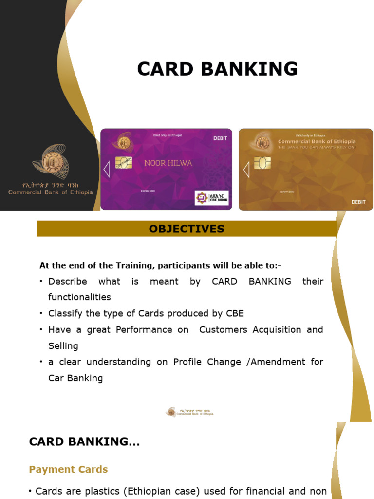 Card Banking at Cbe | PDF | Debit Card | Credit Card