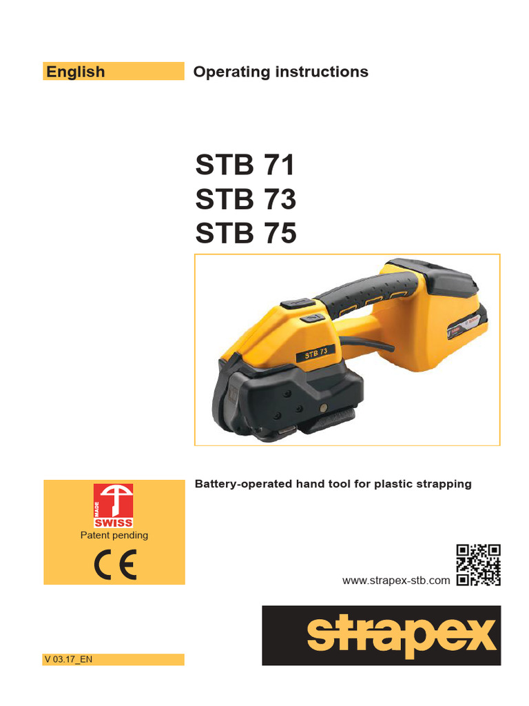 Strapex STB 71/73/75 Operating Manual | PDF