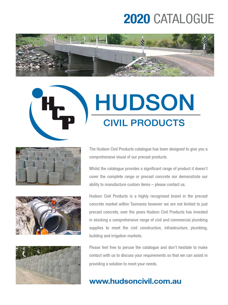 Hudsons Product Catalogue 2020 | PDF | Precast Concrete | Building ...