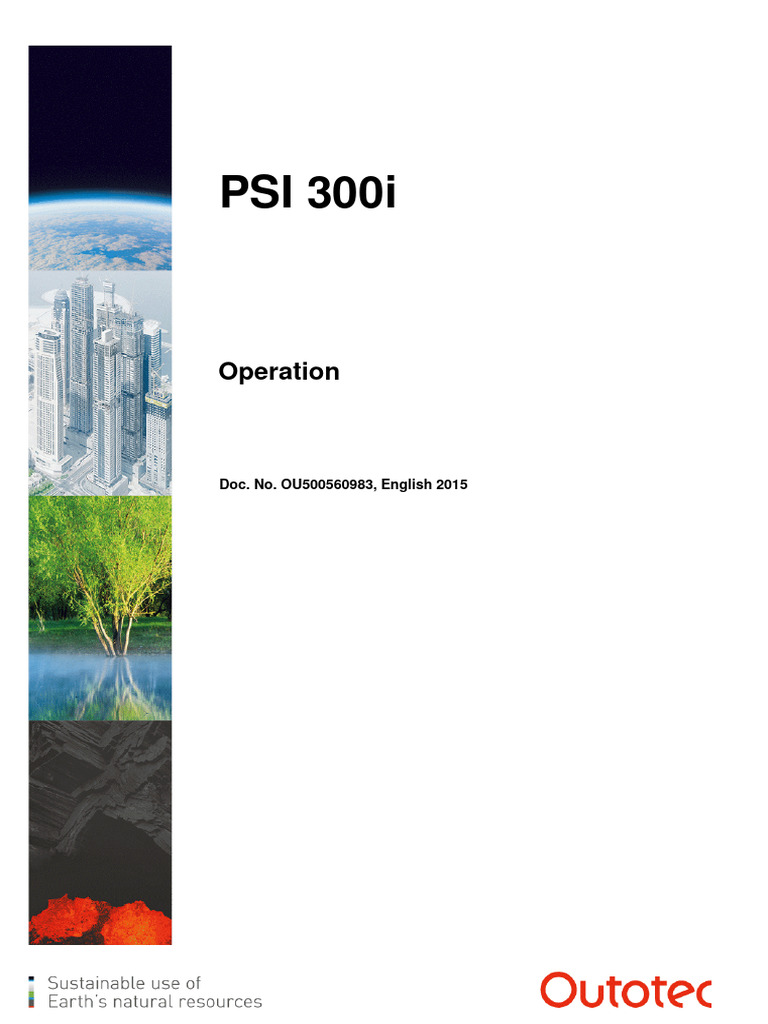 OU500560983 0 PSI300i Operation | PDF | Legal Liability | Valve