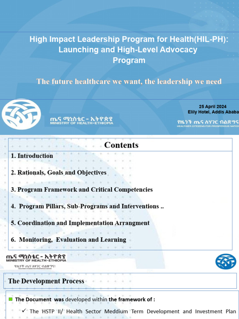 High Impact Leadership in Health Program | PDF | Leadership | Goal