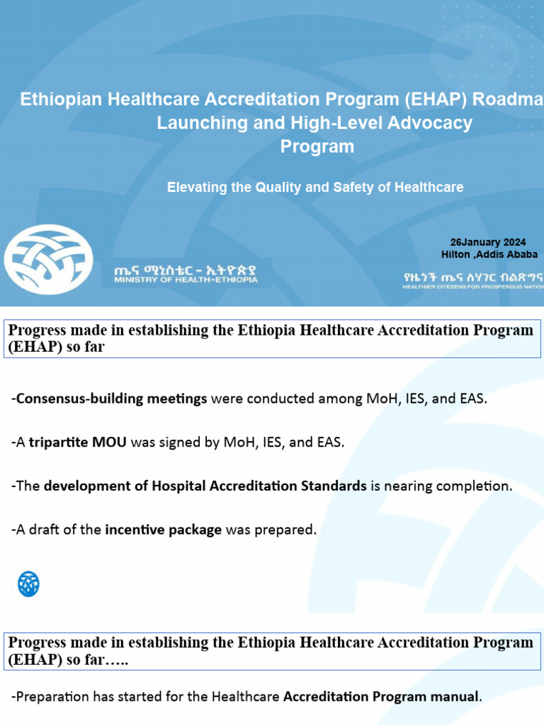 EHAP Roadmap for Healthcare Accreditation | PDF | Health Care | Governance