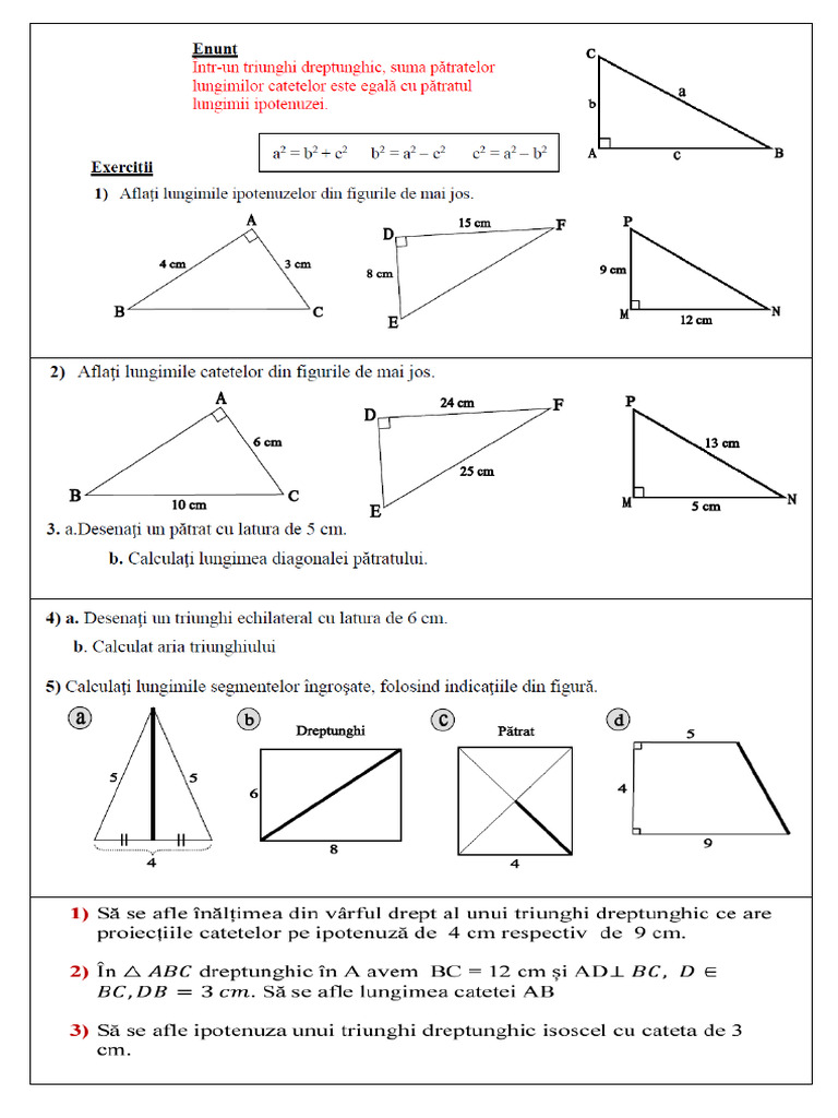 Teorema Lui Pitagora-7 | PDF