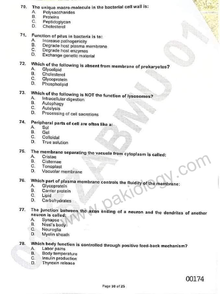 Szabmu Mdcat 2023 Paper | PDF