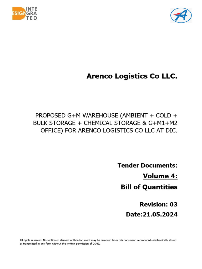 Arenco DIC-BOQ - R3-21.05.2024 | PDF | Concrete | Cement