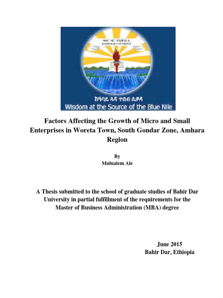 Mulualem Ale Research Final | PDF | Economic Growth | Poverty