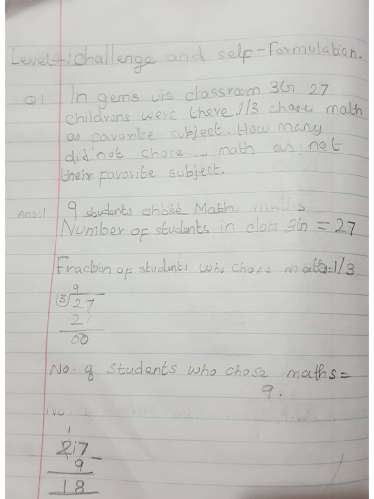 Fraction Performance Task | PDF