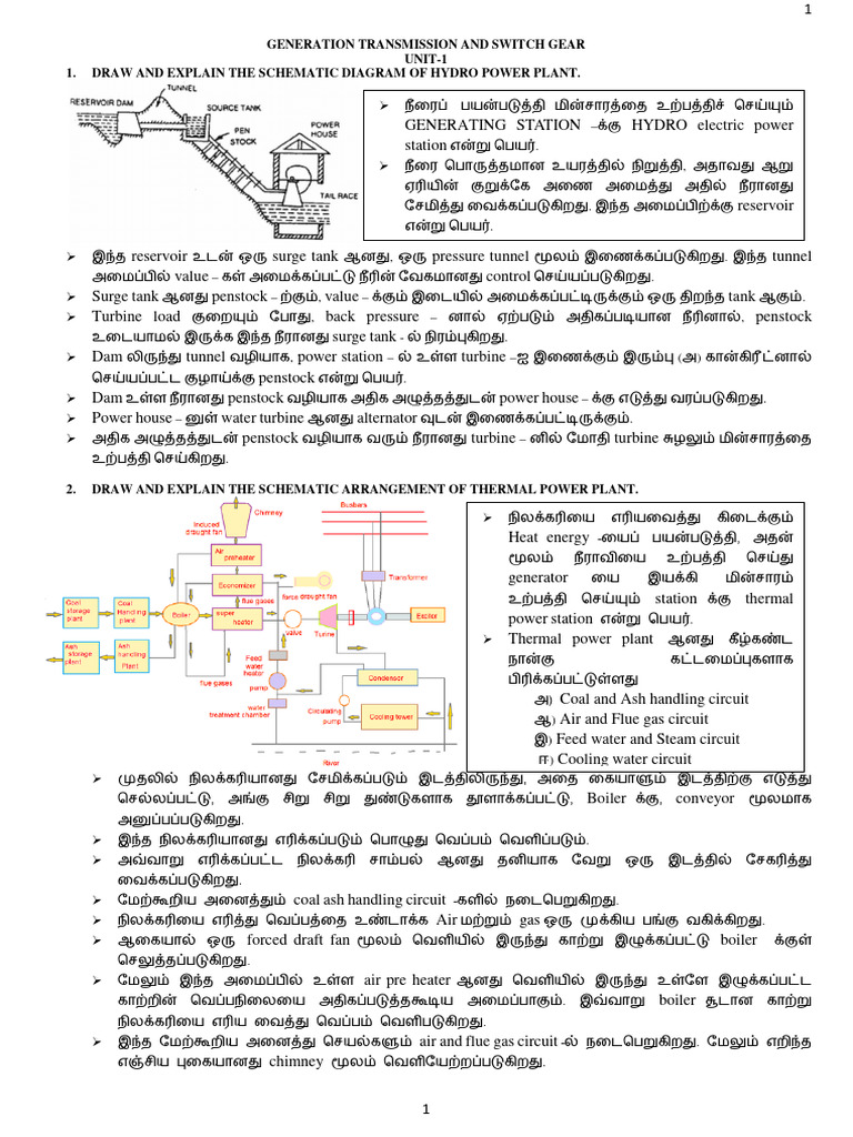 V Sem - GTS (Tamil Short Notes) | PDF