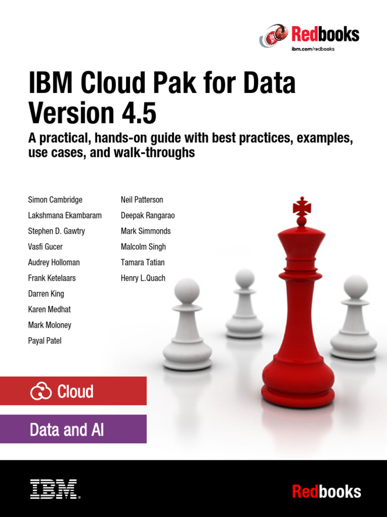 IBM Cloud Pak For Data v4.5 Redbook | PDF | Ibm Db2 | Cloud Computing