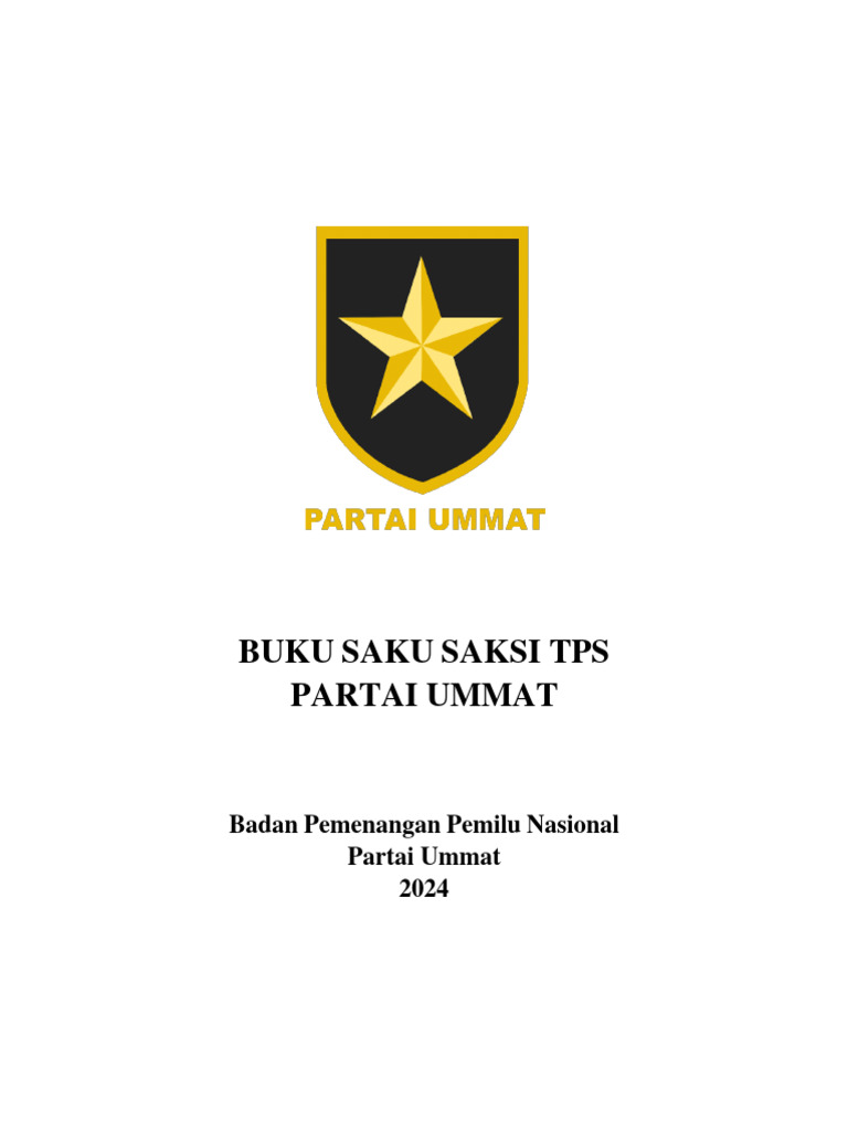Buku Saku Saksi Partai | PDF | Hukum