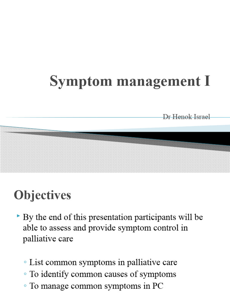 Palliative Care Symptom Management Guide | PDF | Candidiasis | Major ...