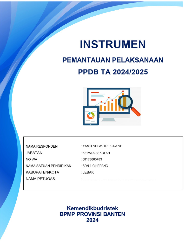 Instrumen Pemantauan Pelaksanaan PPDB | PDF