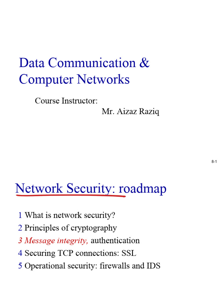 DCCN Lecture 27 SSL | PDF | Transport Layer Security | Transmission ...