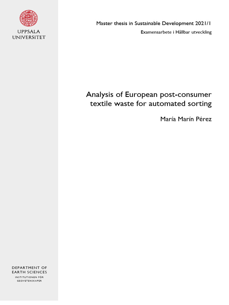 FULLTEXT01 | PDF | Recycling | Textiles