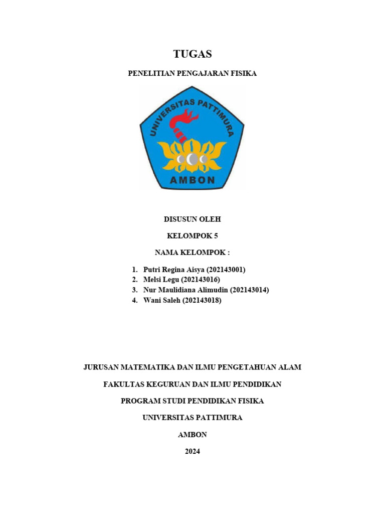 Panduan Penulisan Proposal Fisika | PDF