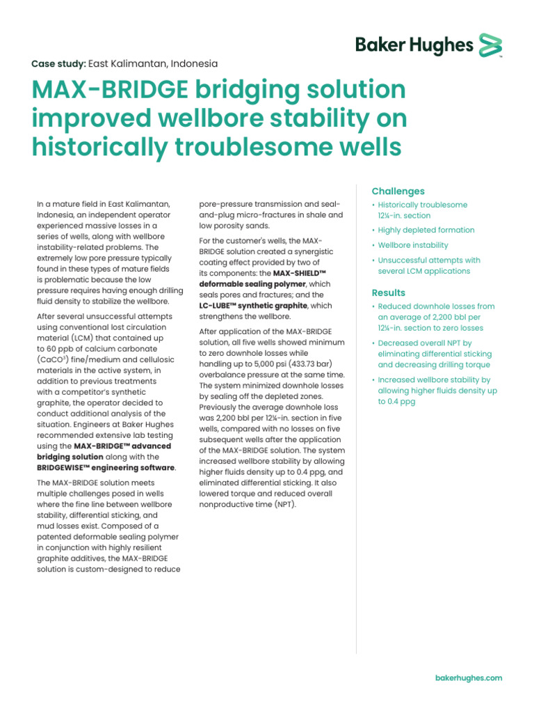 Max Bridge Improved Wellbore Stability Indonesia Cs | PDF | Porosity ...
