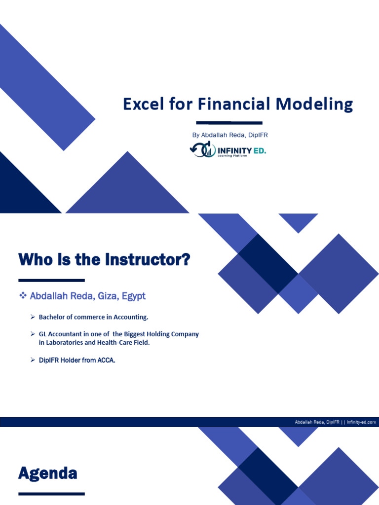Guidance-For-Excel For Financial Modeling | PDF | Computing | Data ...