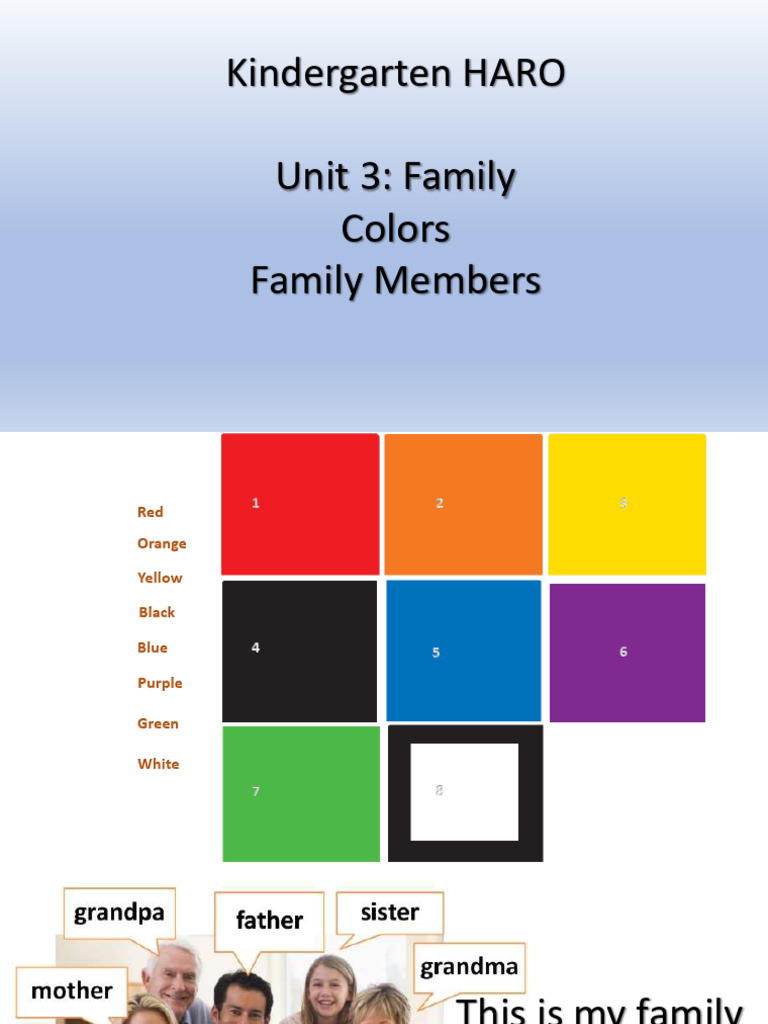 Lesson 1 Family | PDF