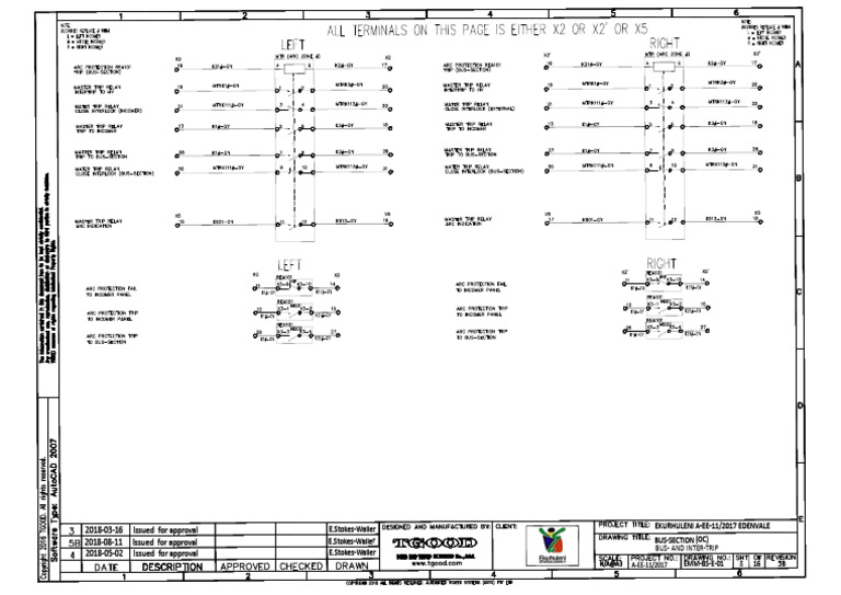 Bus-Section Edenvale SHT 8 (Alarm and Bus and Intertrip) | PDF | Law ...