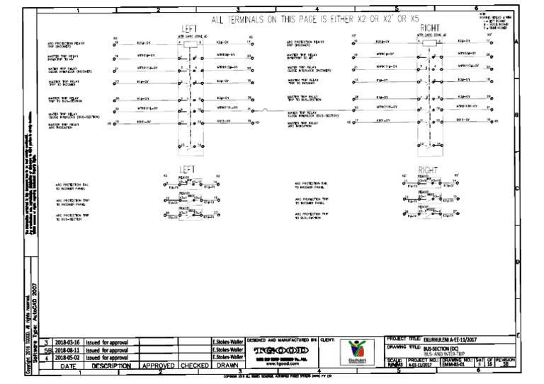 Bus-Section SHT 8 (Alarm and Bus and Intertrip) Kempton Park | PDF