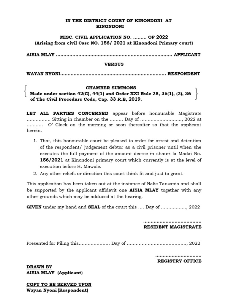 Chamber&Affidavit - Arrest and Detention | PDF | Government | Legal ...