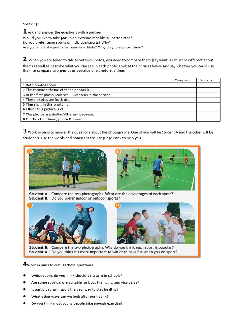 f5 Unit 3 Speaking | PDF